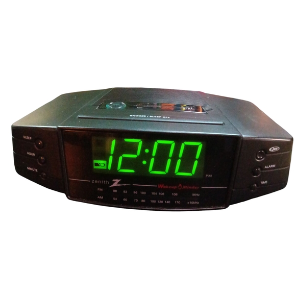 Zenith | Other | Vintage Zenith Wake Up Minder Alarm Clock Radio Works ...